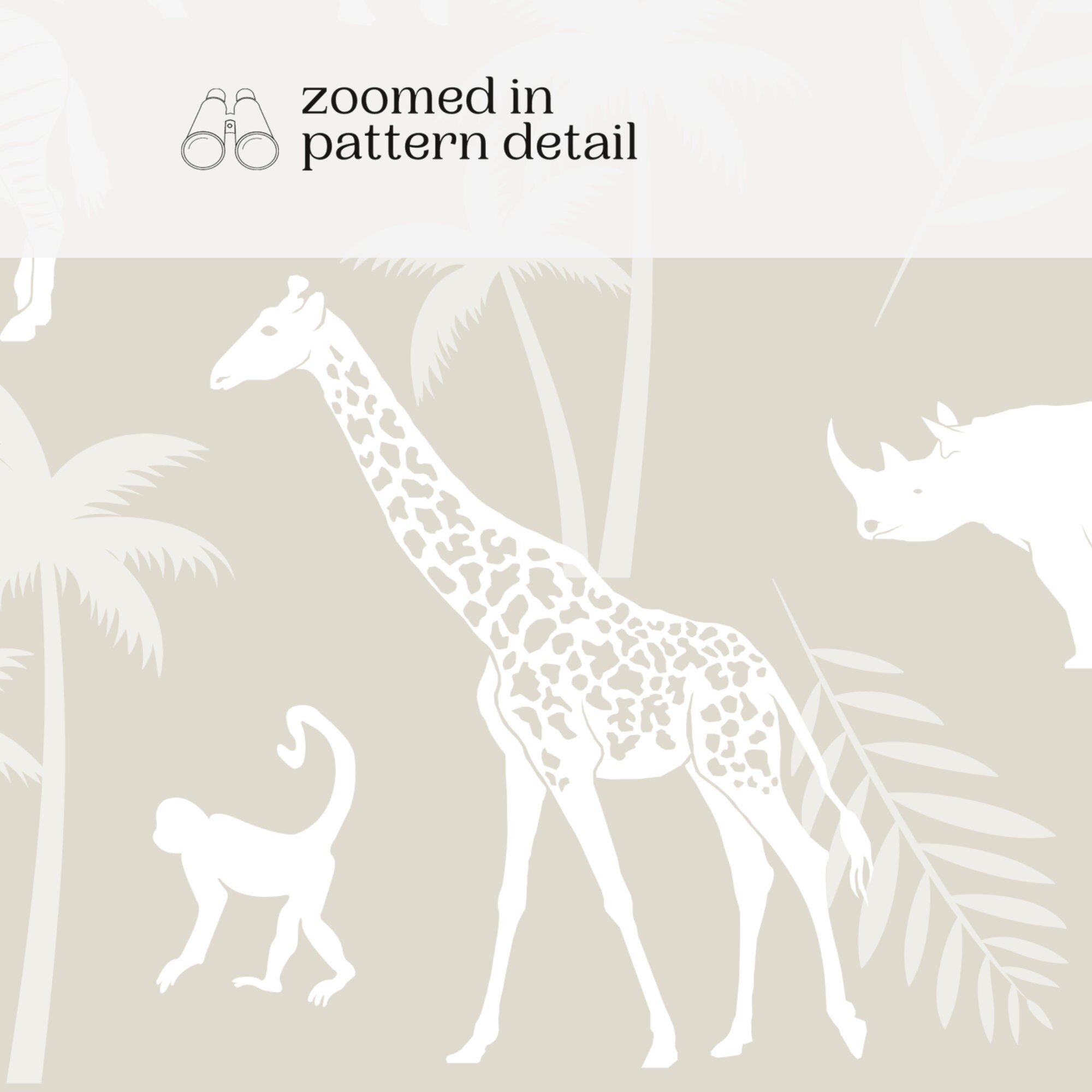 Seamless Safari Pattern Digital Download for Nursery Decor - Commercial ...