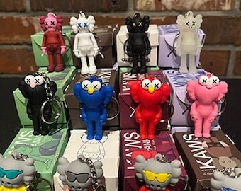 Kaws Plush Keychain - Etsy