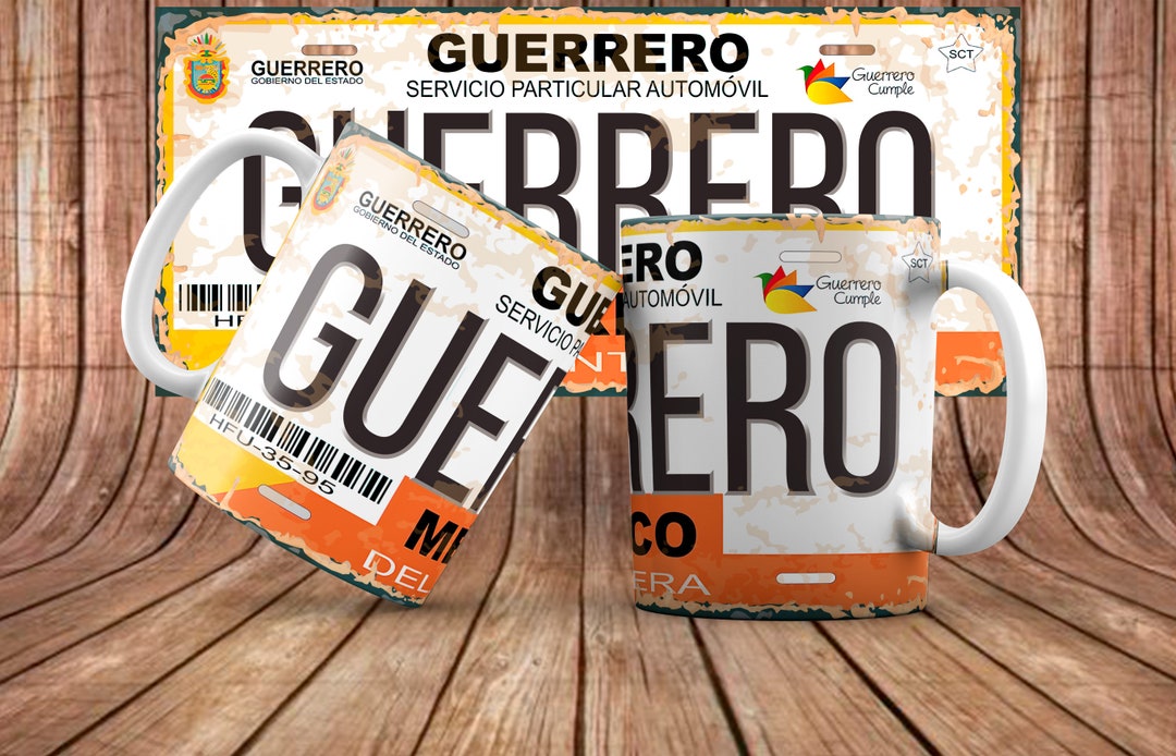 Guerrero License Plate or Mug - Etsy