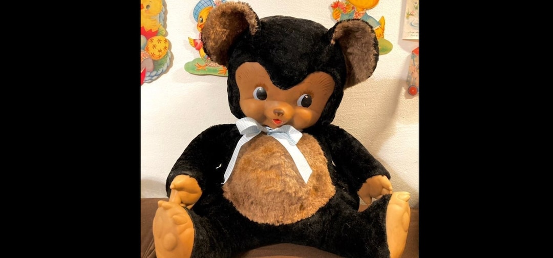 Vintage Rushton JUMBO LARGE Chubby Tubby Bear Rubber Face - Etsy