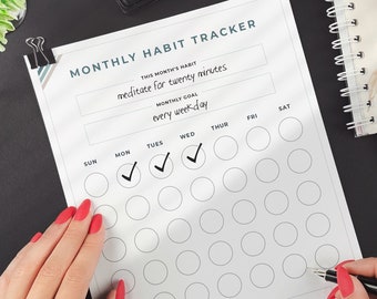 Monthly to Do List Digital & Printable Task Tracker Digital Download ...