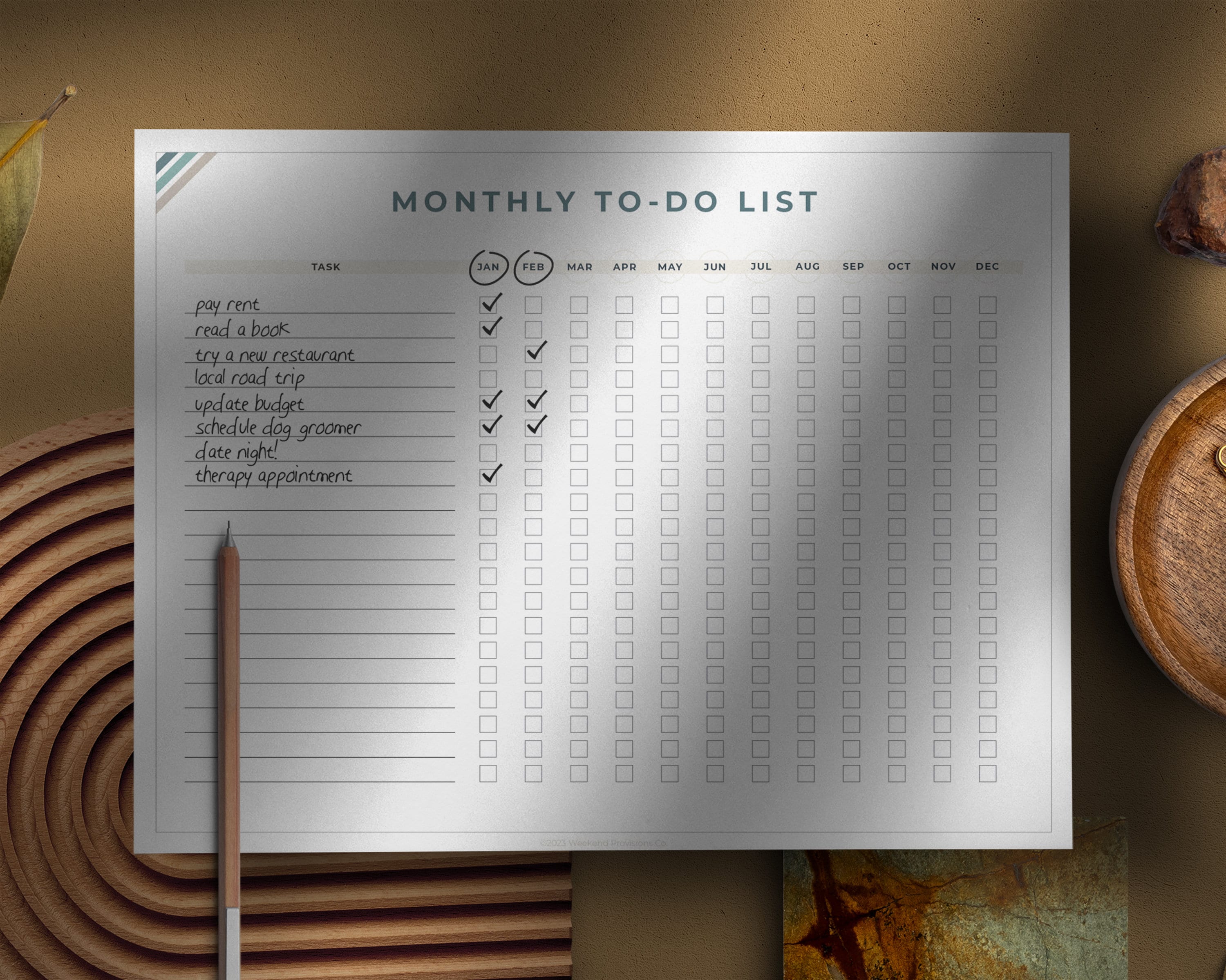 Monthly to Do List | Digital & Printable | Task Tracker | Digital ...