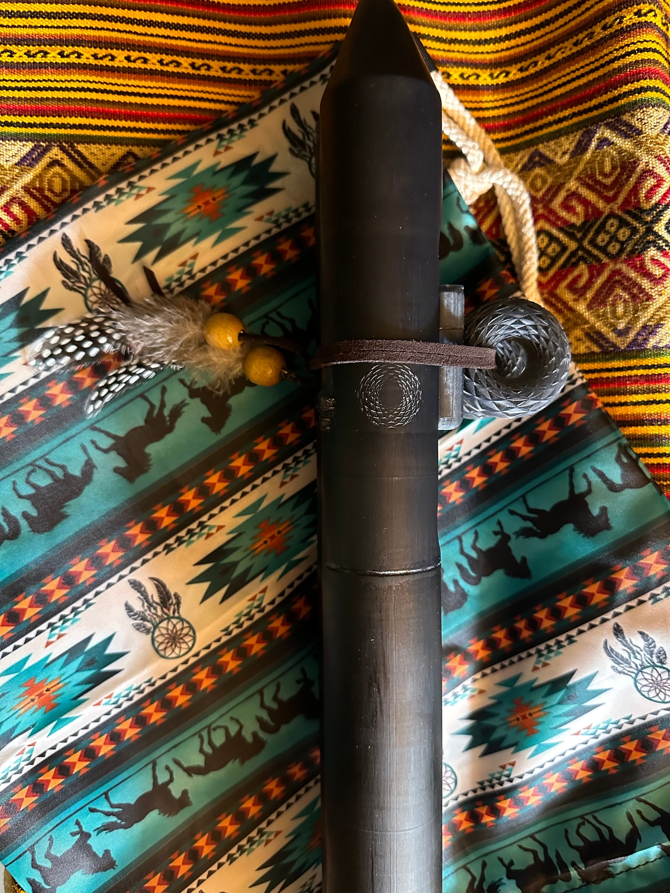 Native American Large Bore Torus Drone Flute Em4 440hz - Etsy