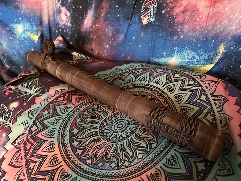 Native American Large Bore Flute Em4 440hz - Etsy