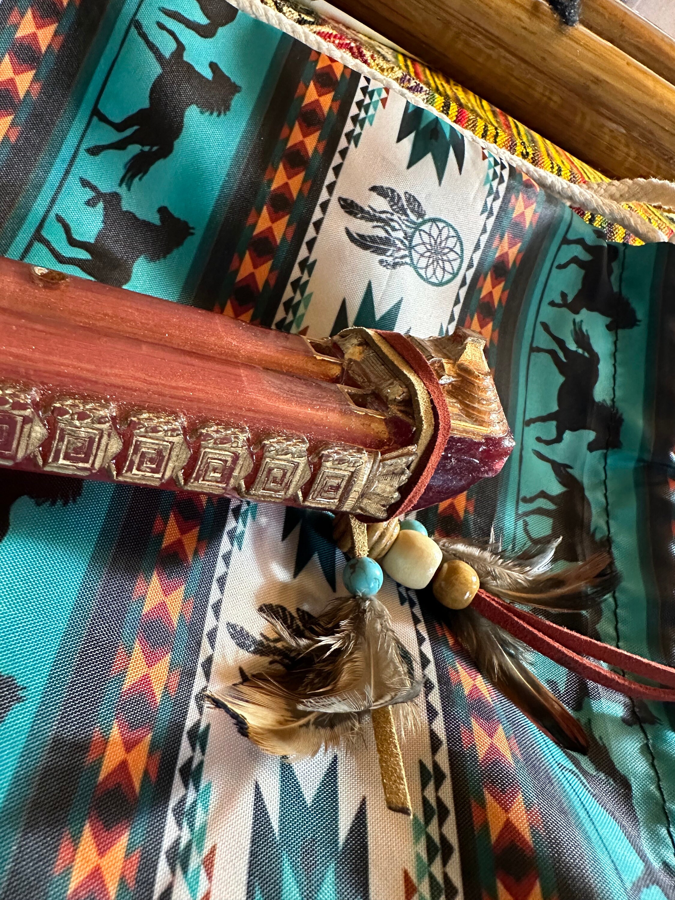 Drone Flute Quetzalcoatl Feathered Serpent Dragon Aztec Key of High D5 ...