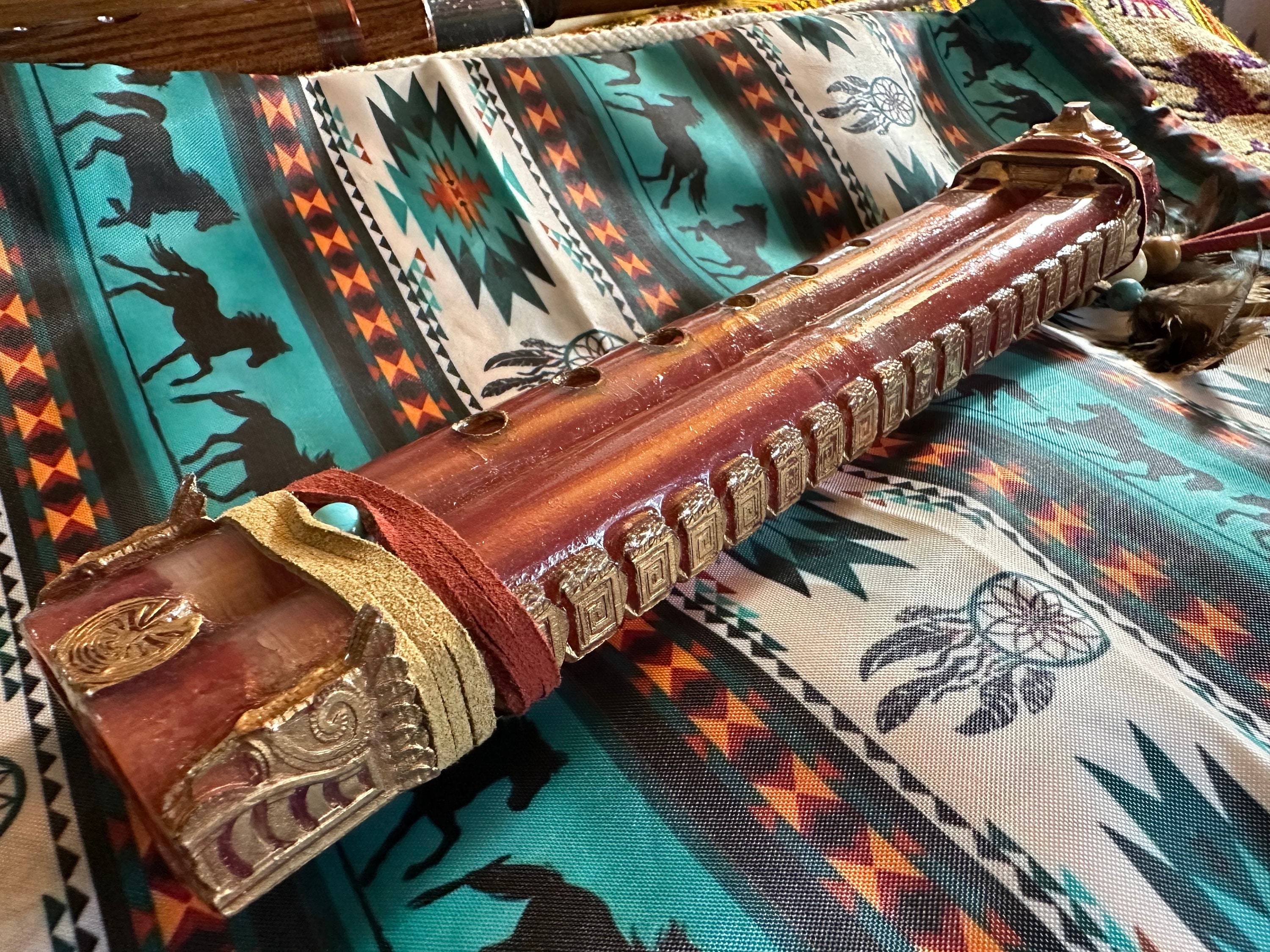 Drone Flute Quetzalcoatl Feathered Serpent Dragon Aztec Key of High D5 ...