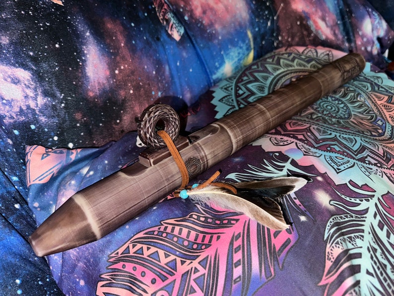 Native American Large Bore Flute Em4 440hz - Etsy