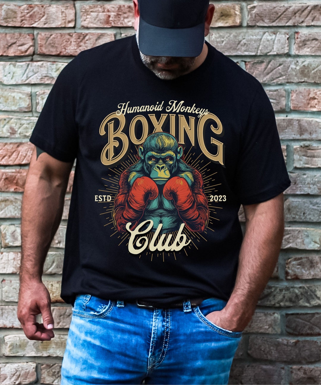 Monkey Boxing Club: Knockout Style Tee - Unleash Your Inner Fighter ...