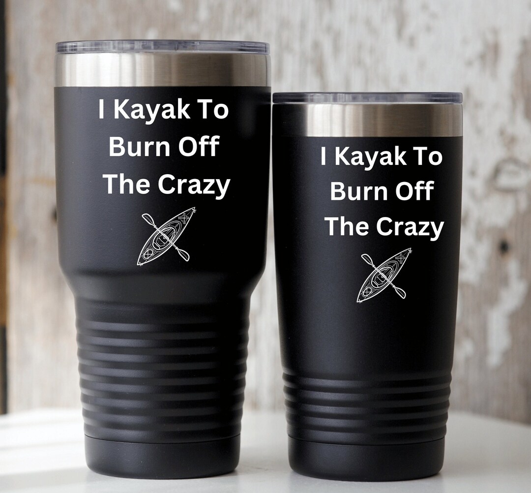 Kayak Tumbler, Outdoorsman Gift, Lake House Gift, Kayak, Kayaking Gifts ...