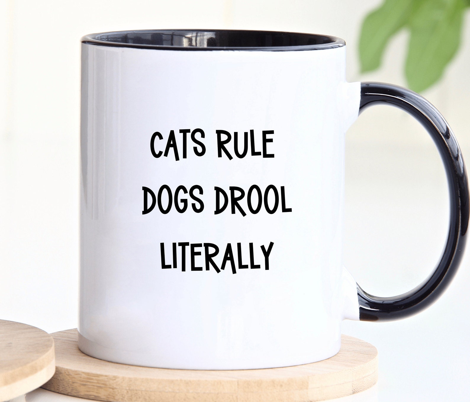 Cats Rule Dogs Drool Mug, Cat Lover's Witty Mug, Cat Supremacy Coffee ...