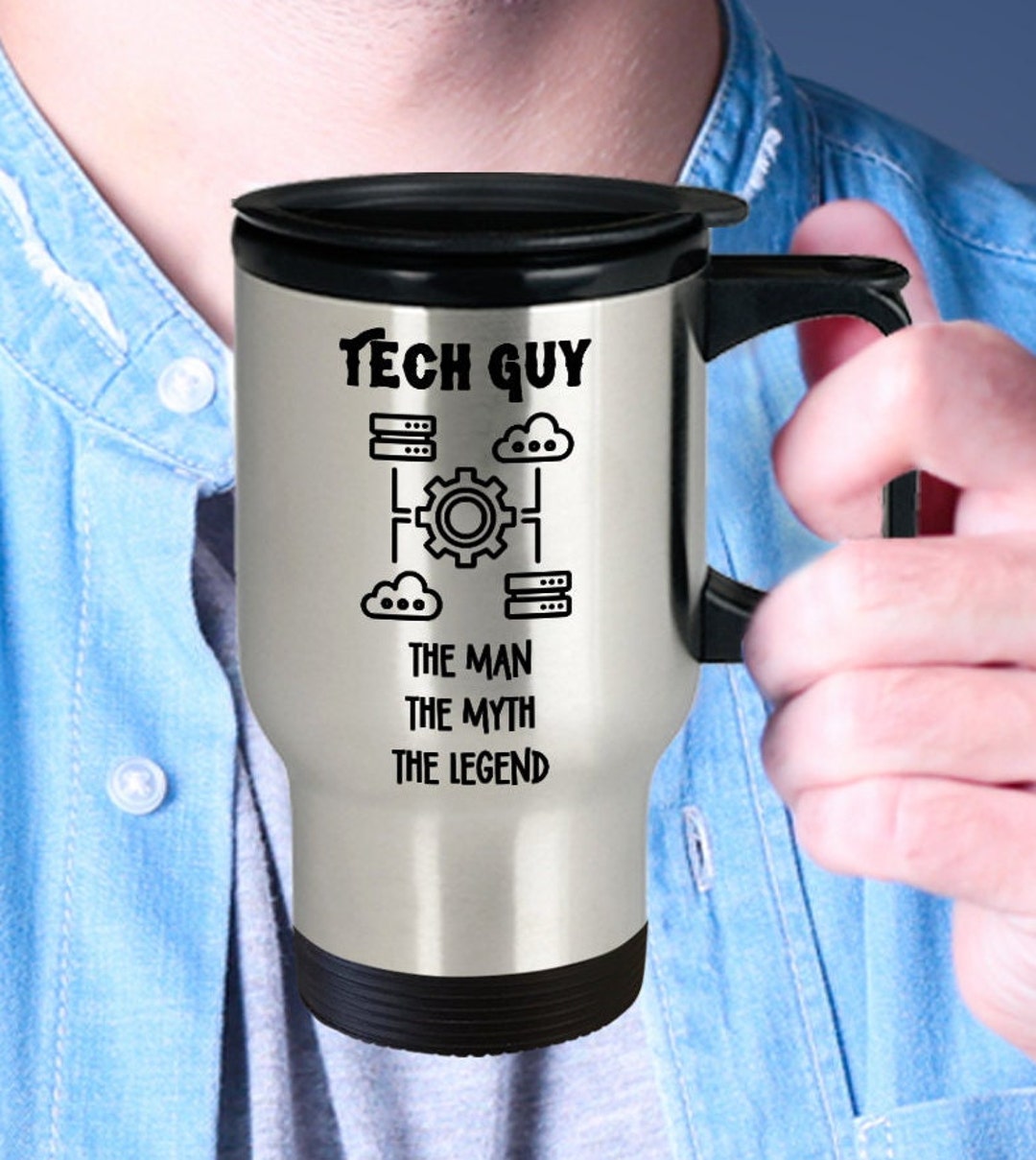 Tech Guy Travel Mug, Cool Tech Guy Gifts, Gifts for Tech Guys, Funny ...