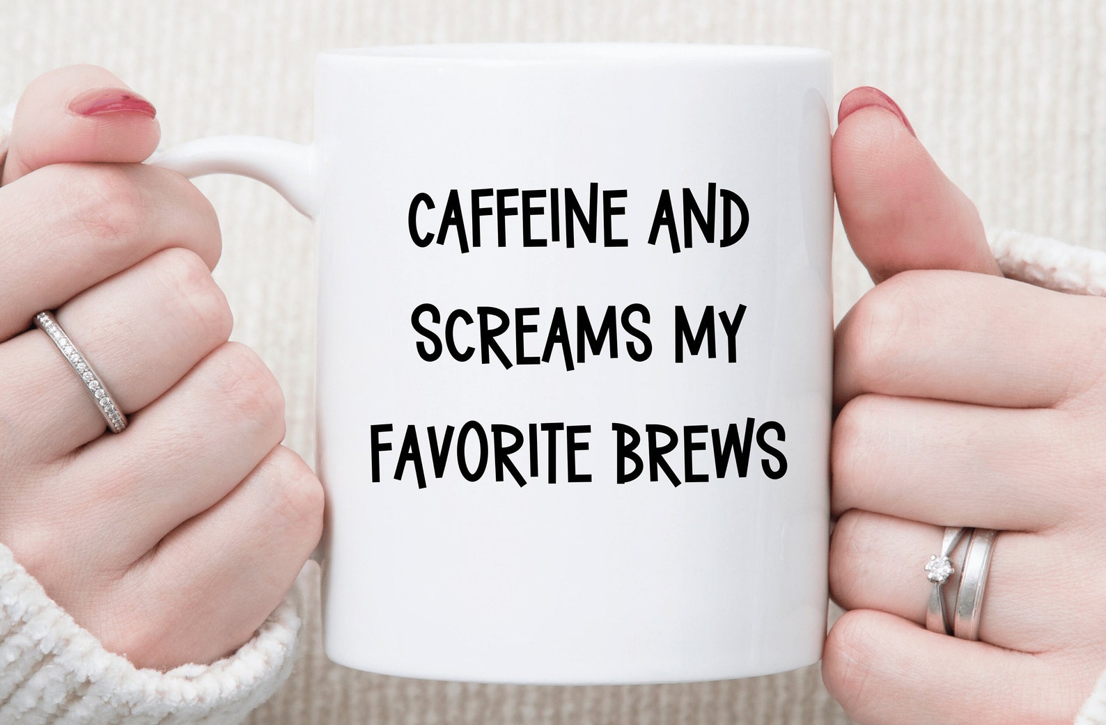 Caffeine Addict Cup, Scream Coffee Cup, Witch's Brew Mug, Scream-themed ...