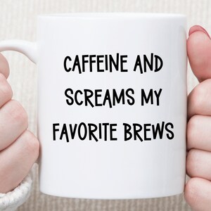 Caffeine Addict Cup, Scream Coffee Cup, Witch's Brew Mug, Scream-themed ...