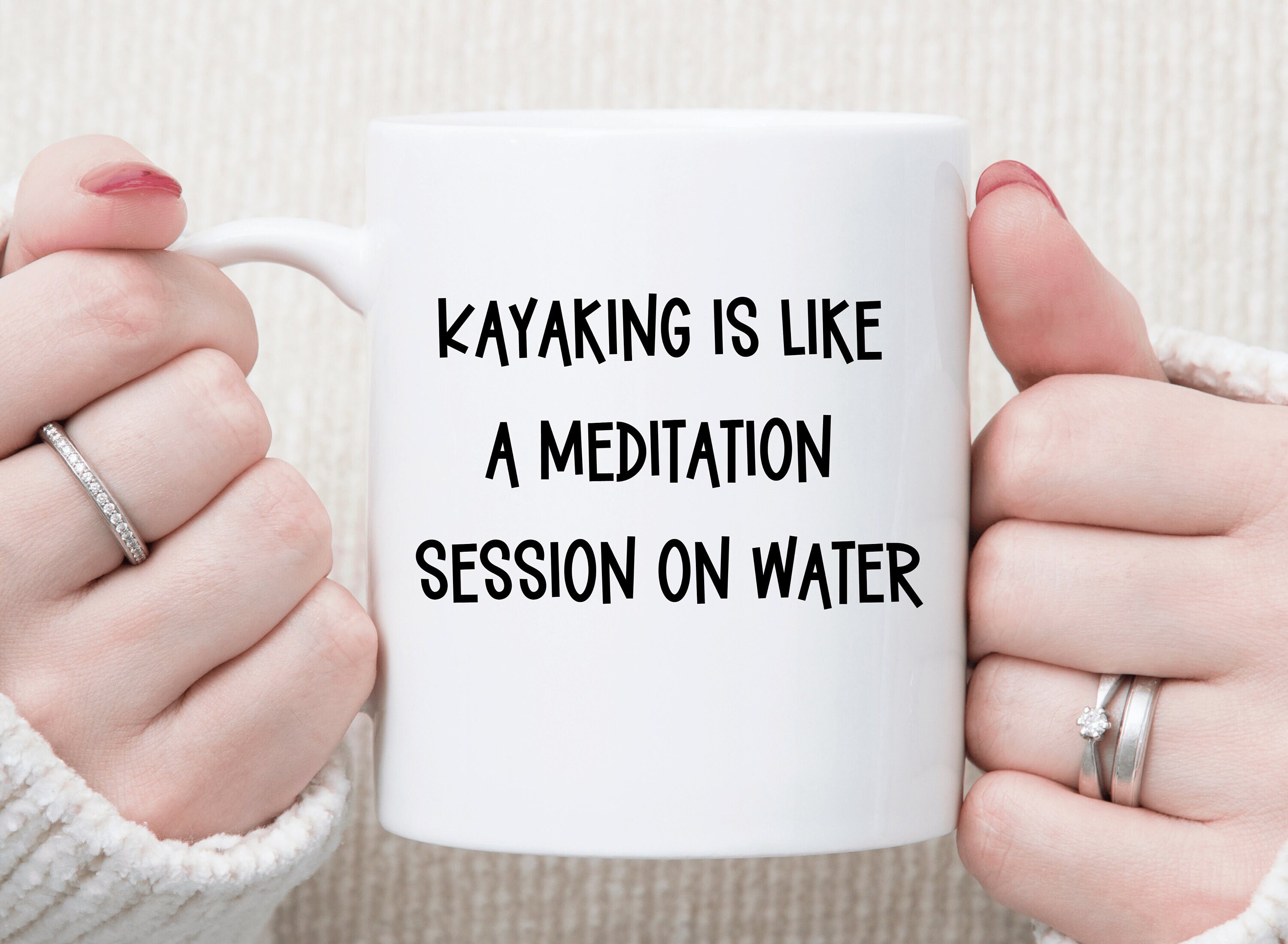 Kayaking Gift Kayaker's Mug Water Therapy Mug Kayak - Etsy
