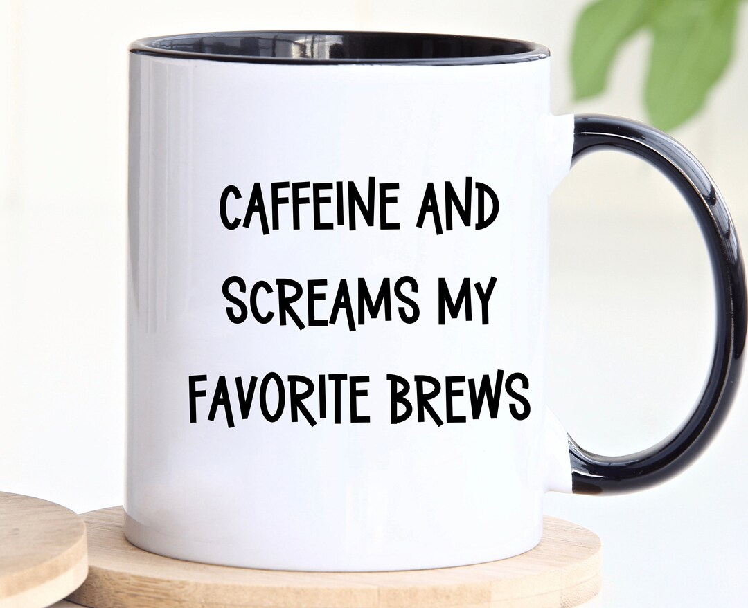 Caffeine Addict Cup, Scream Coffee Cup, Witch's Brew Mug, Scream-themed ...