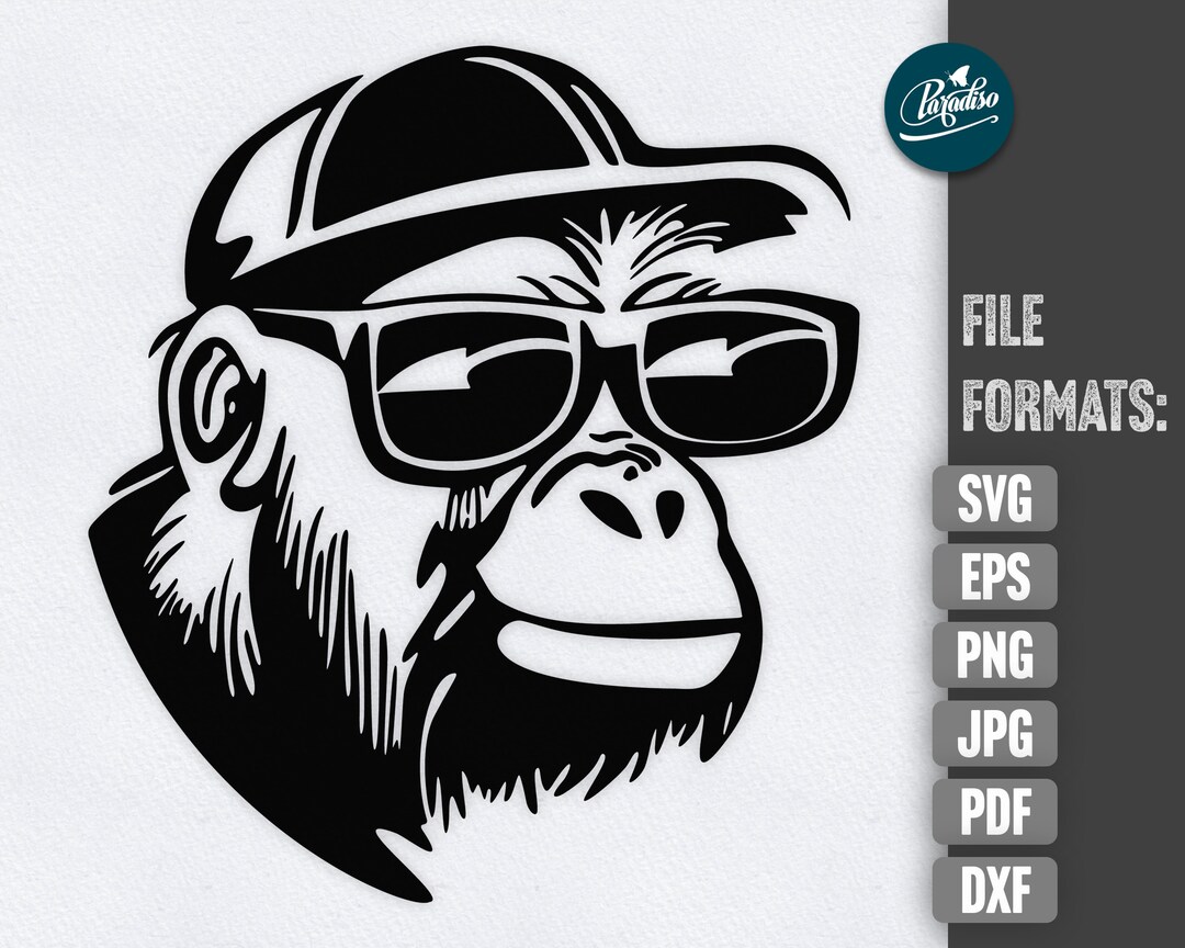Adorable Monkey Face SVG - Perfect for DIY Crafts and Projects | High ...