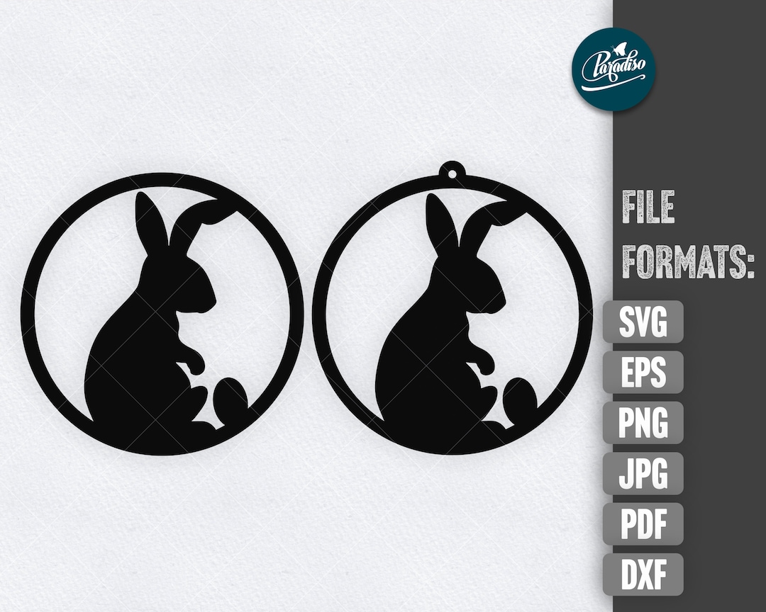 Easter Bunny SVG, Digital Download, Bunny Rabbit Svg Vector Files for ...