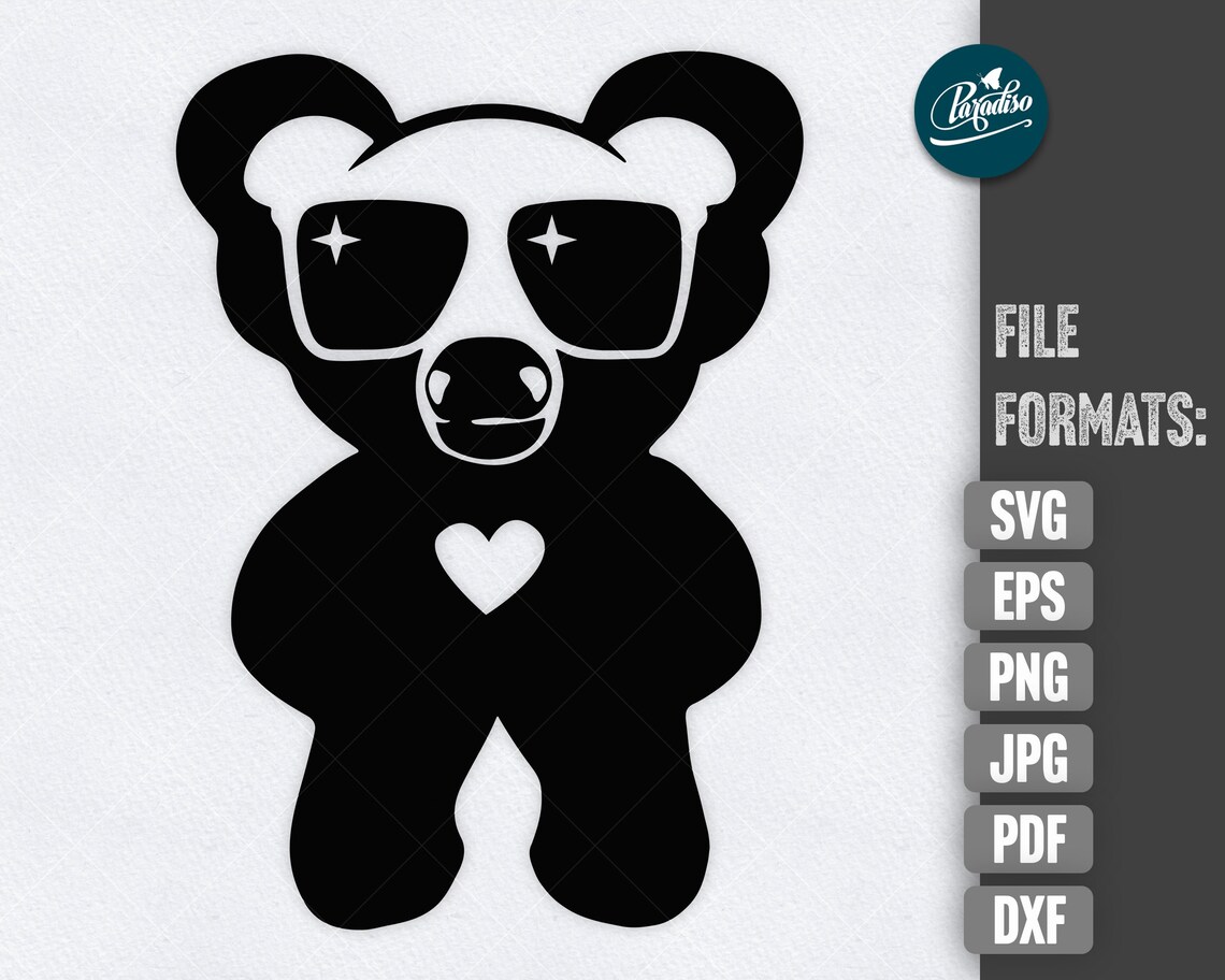 Teddy Bear SVG Teddy Bear Cutfile for Cricut Instant Download SVG Teddy ...