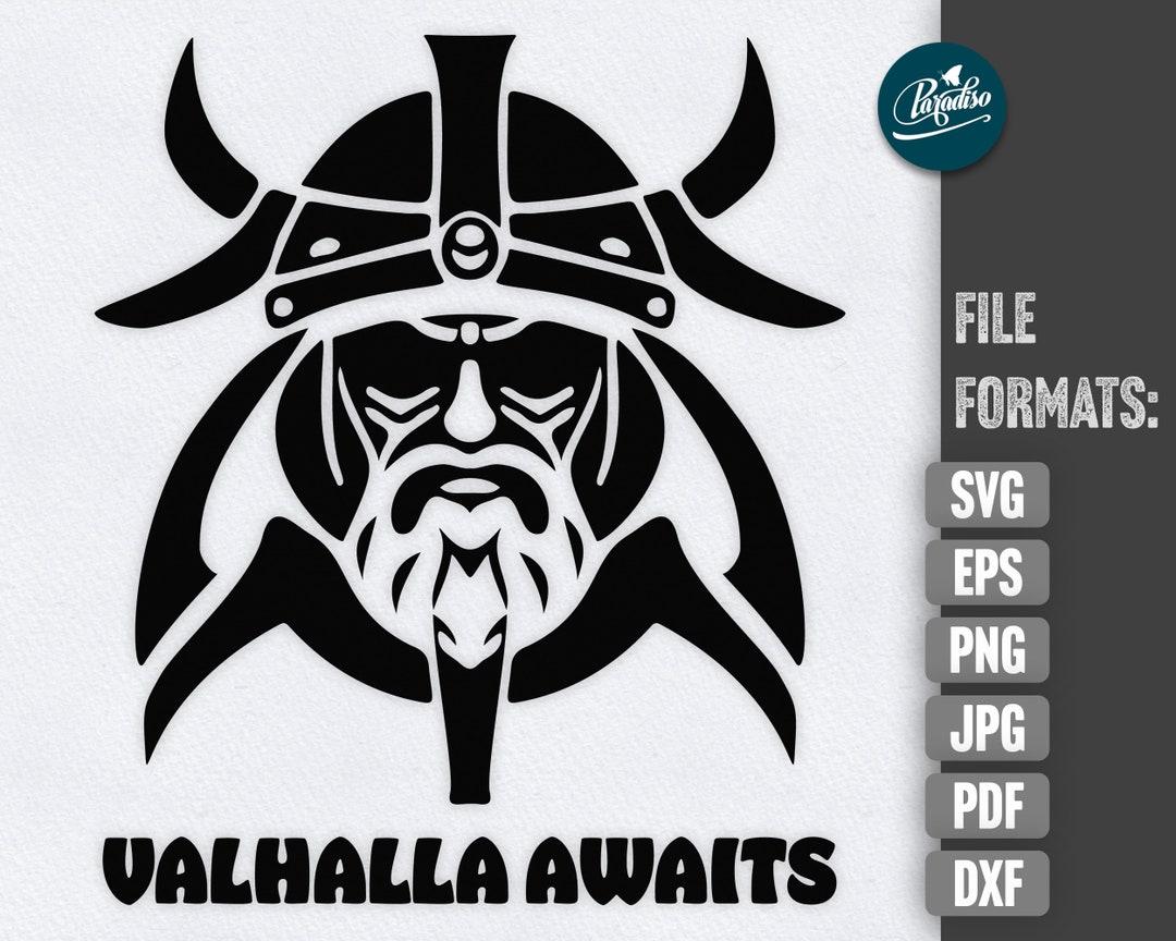 Viking SVG Design Valhalla T-shirt Design for Him, Viking Clipart ...