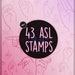 43 ASL Stamp Brushes Procreate - Etsy
