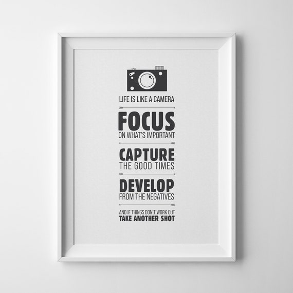 Camera Artist Quotes Life Is Like A Camera… Jam Art Factory