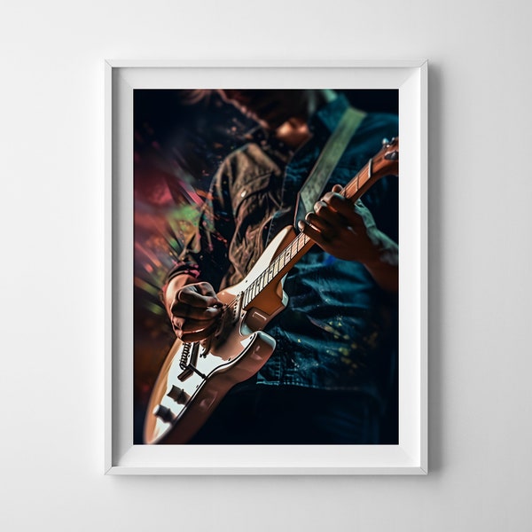 Guitar Poster - Etsy