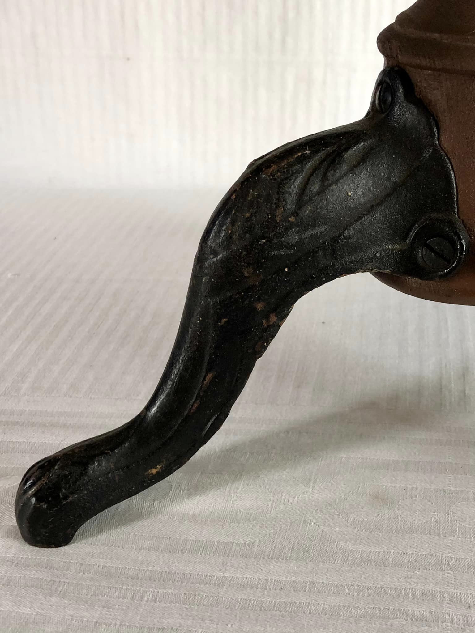 Circa 1930's/40's Antique Tonk Organ/piano Stool W/ Cast Iron Legs - Etsy