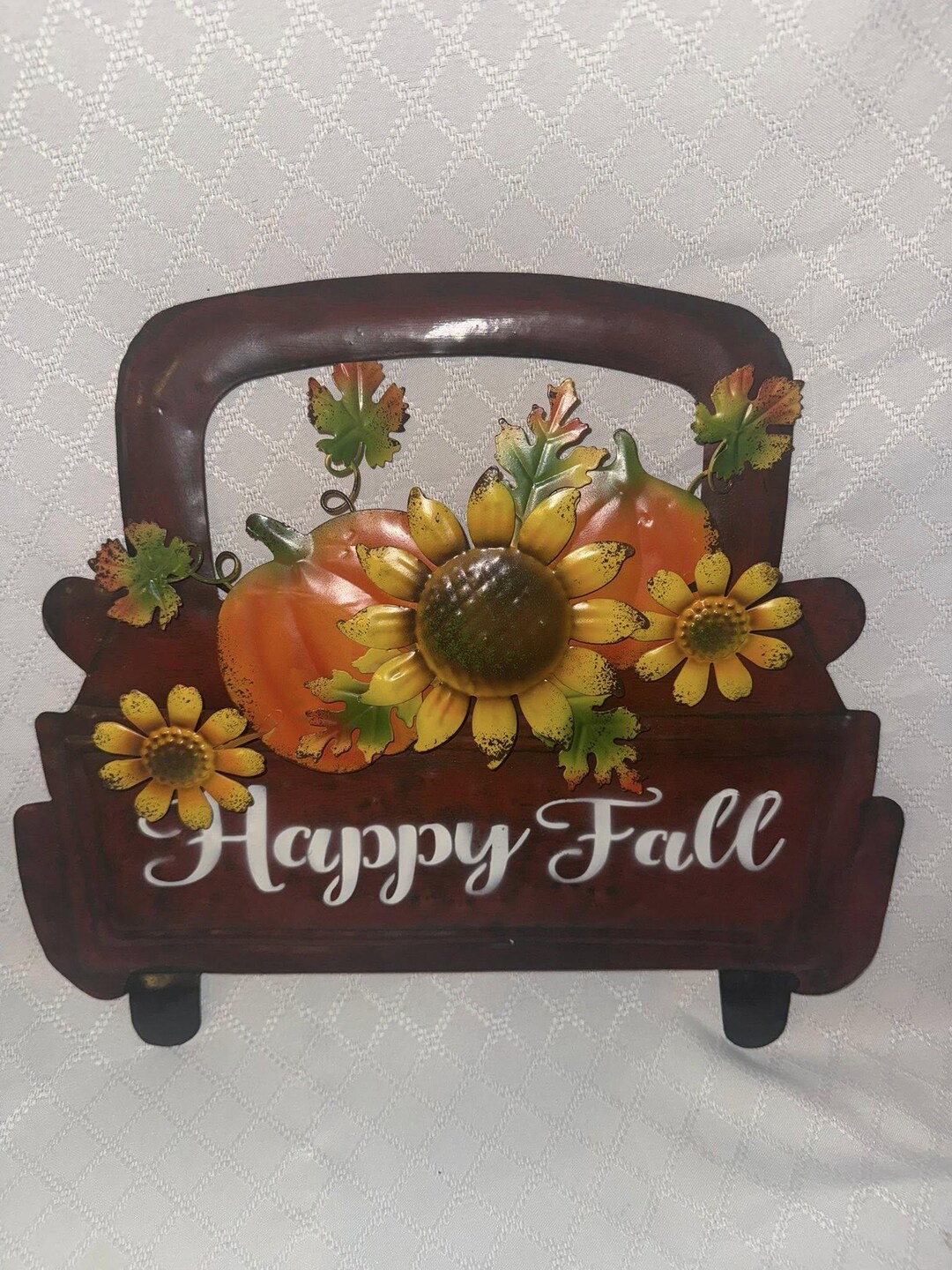 Vintage "happy Fall" Autumn Hanging Door Decoration - Etsy