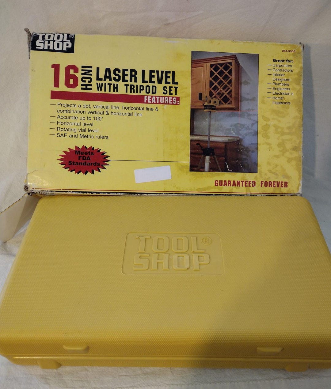 Tool Shop 16” Laser Level Kit in Carry Case - Like New Never Used - Etsy