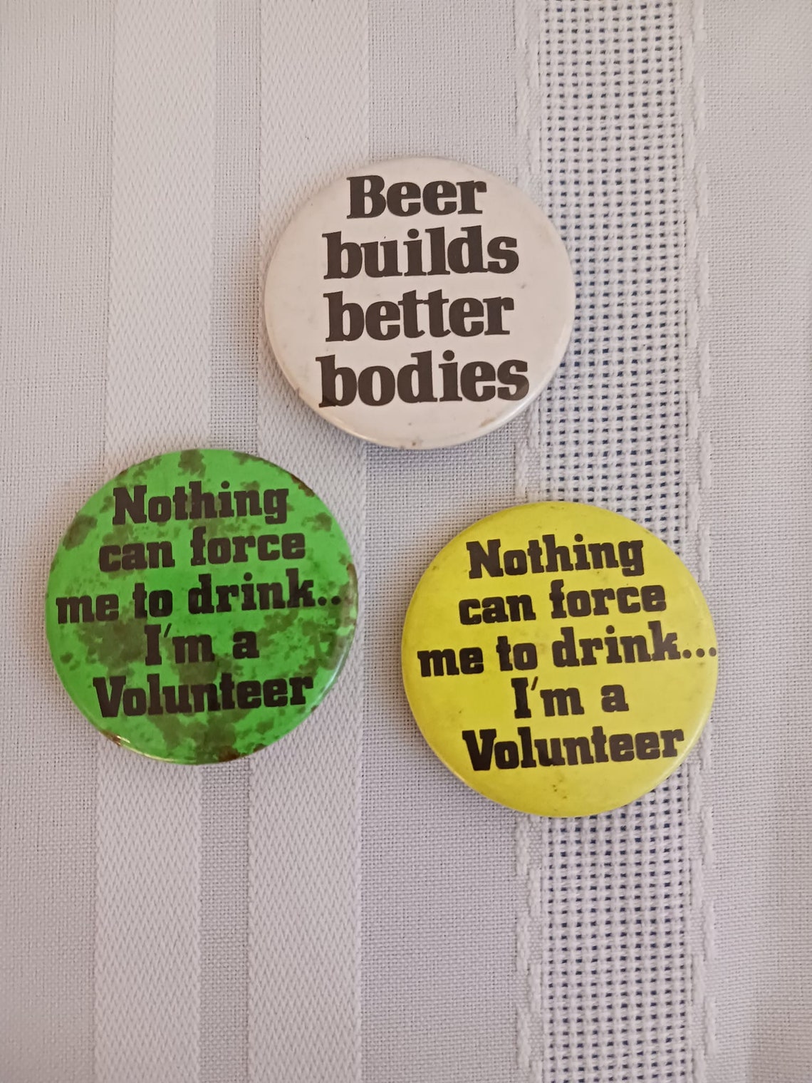 Bag of 7 Drinking Themed Pinback Buttons - Etsy