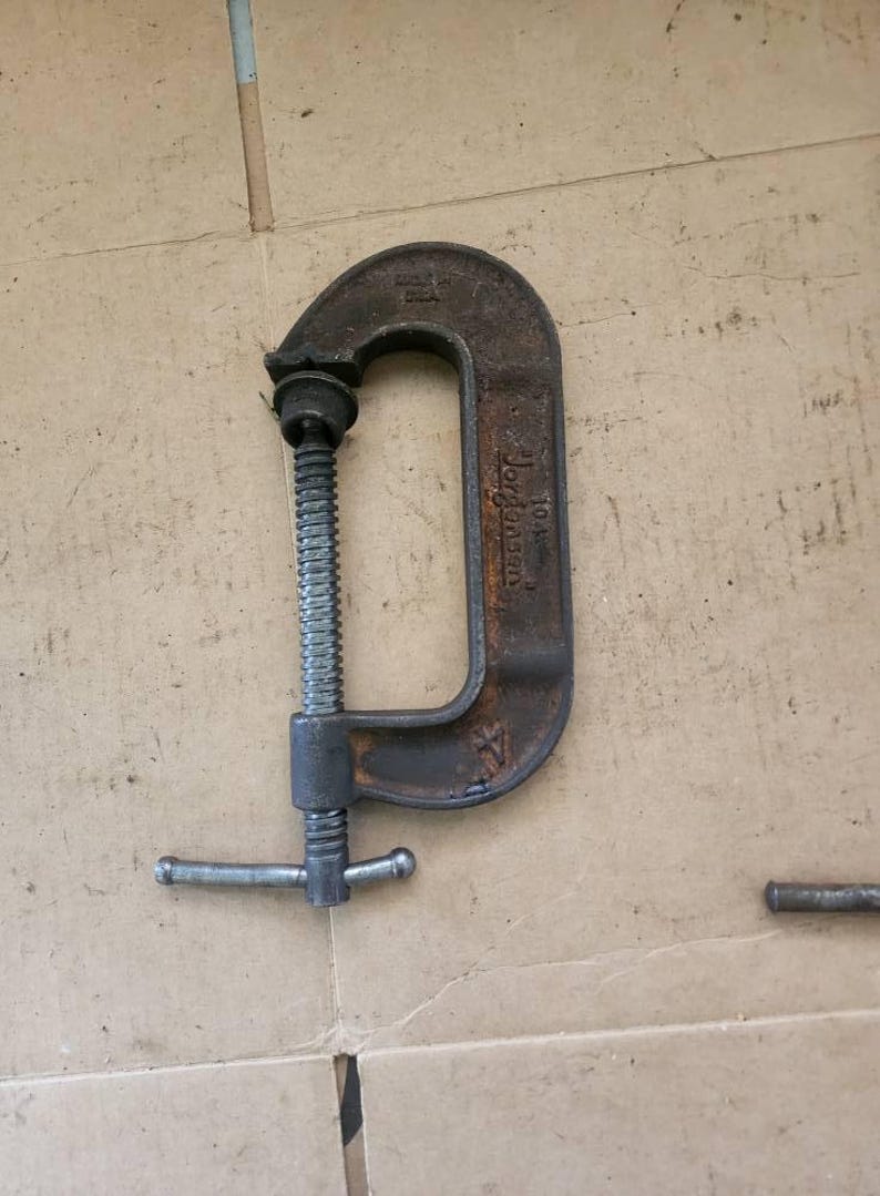Lot of 3 Heavy Duty Deep Throat C-clamps -6 to 3