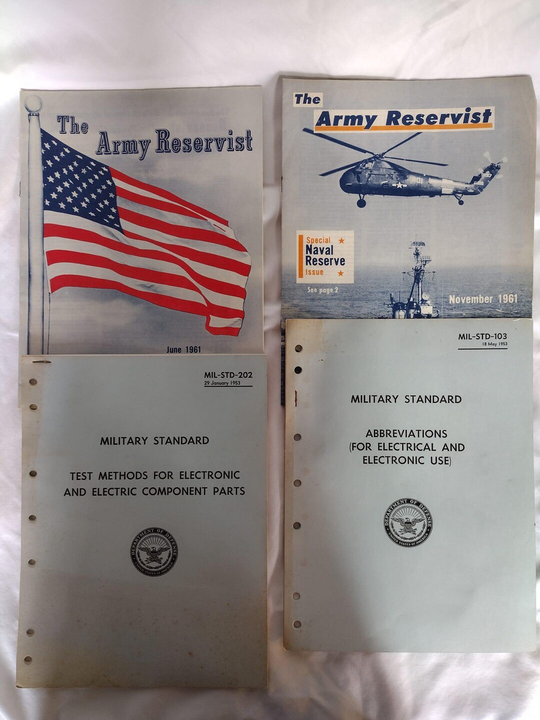 LOT OF 4 Army Military Booklets and Army Reservist Manuals - Etsy