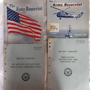 LOT OF 4 Army Military Booklets and Army Reservist Manuals - Etsy