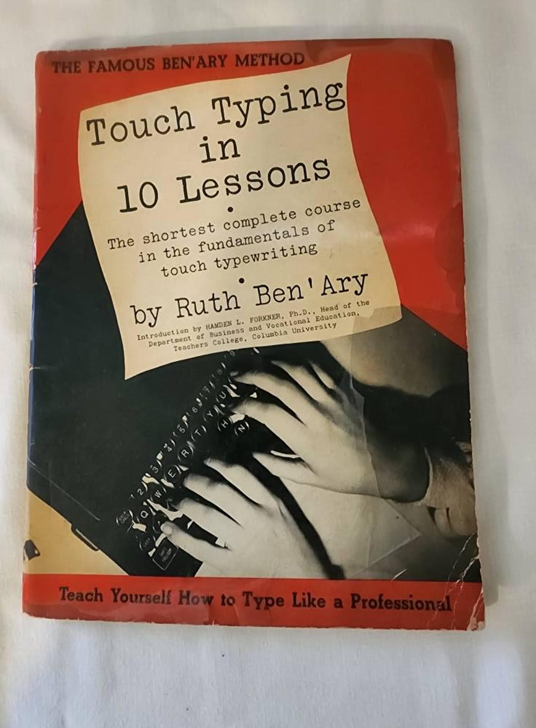 Vintage 1963 Touch Typing in 10 Lessons by Ruth Ben'ary - Etsy