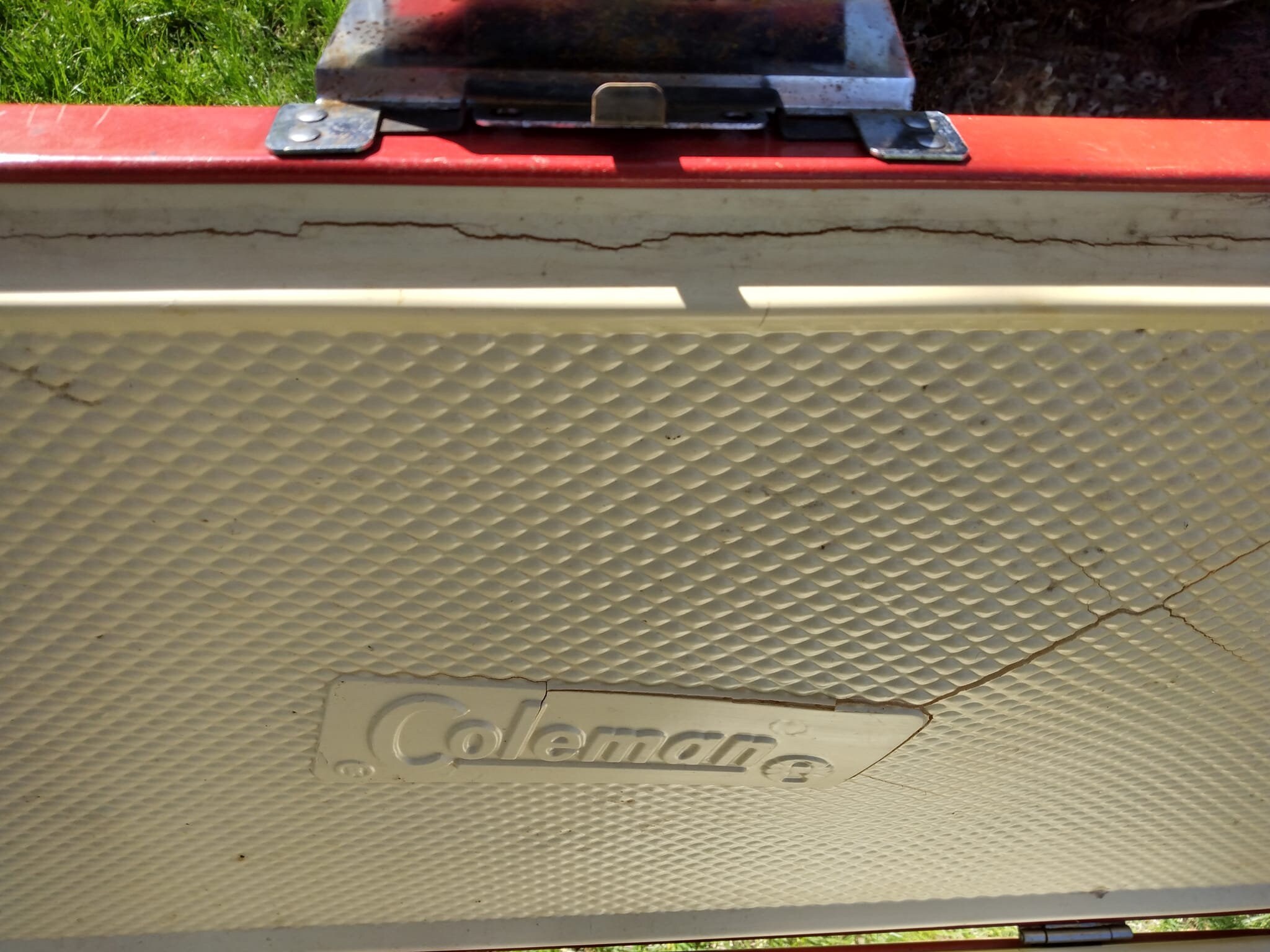 Vintage Red Metal Coleman Cooler - Etsy