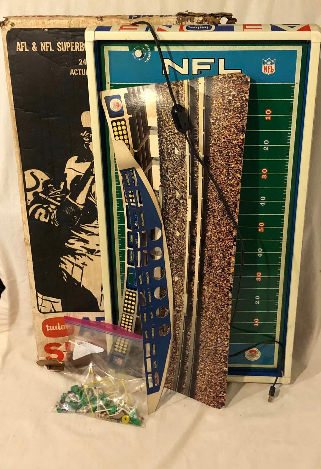 Vintage 1969 Tudor Sears Electric Super Bowl Football Game - Etsy