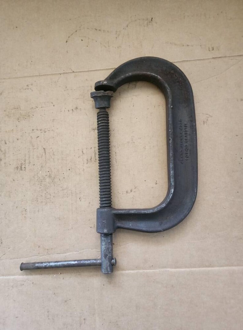 Lot of 3 Heavy Duty Deep Throat C-clamps -6 to 3