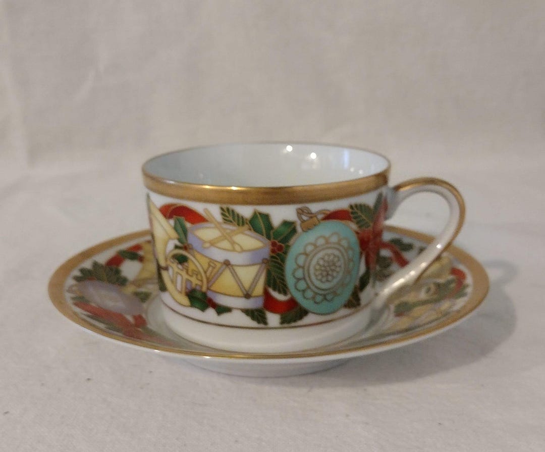 Christian Dior Fine China Tea Cup and Saucer of the Dior Christmas ...