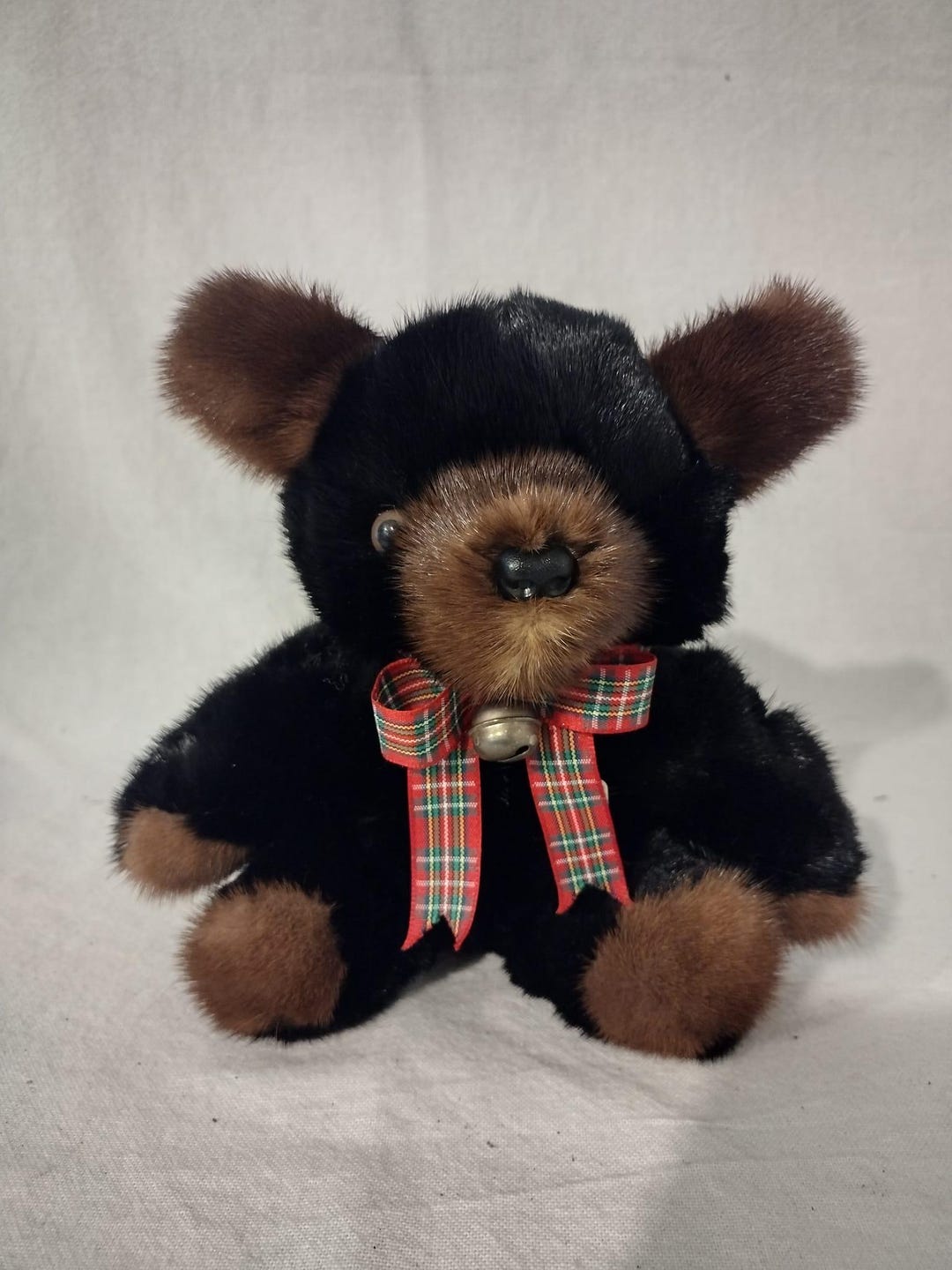 Vintage Real Mink Fur Christmas Teddy Bear. - Etsy