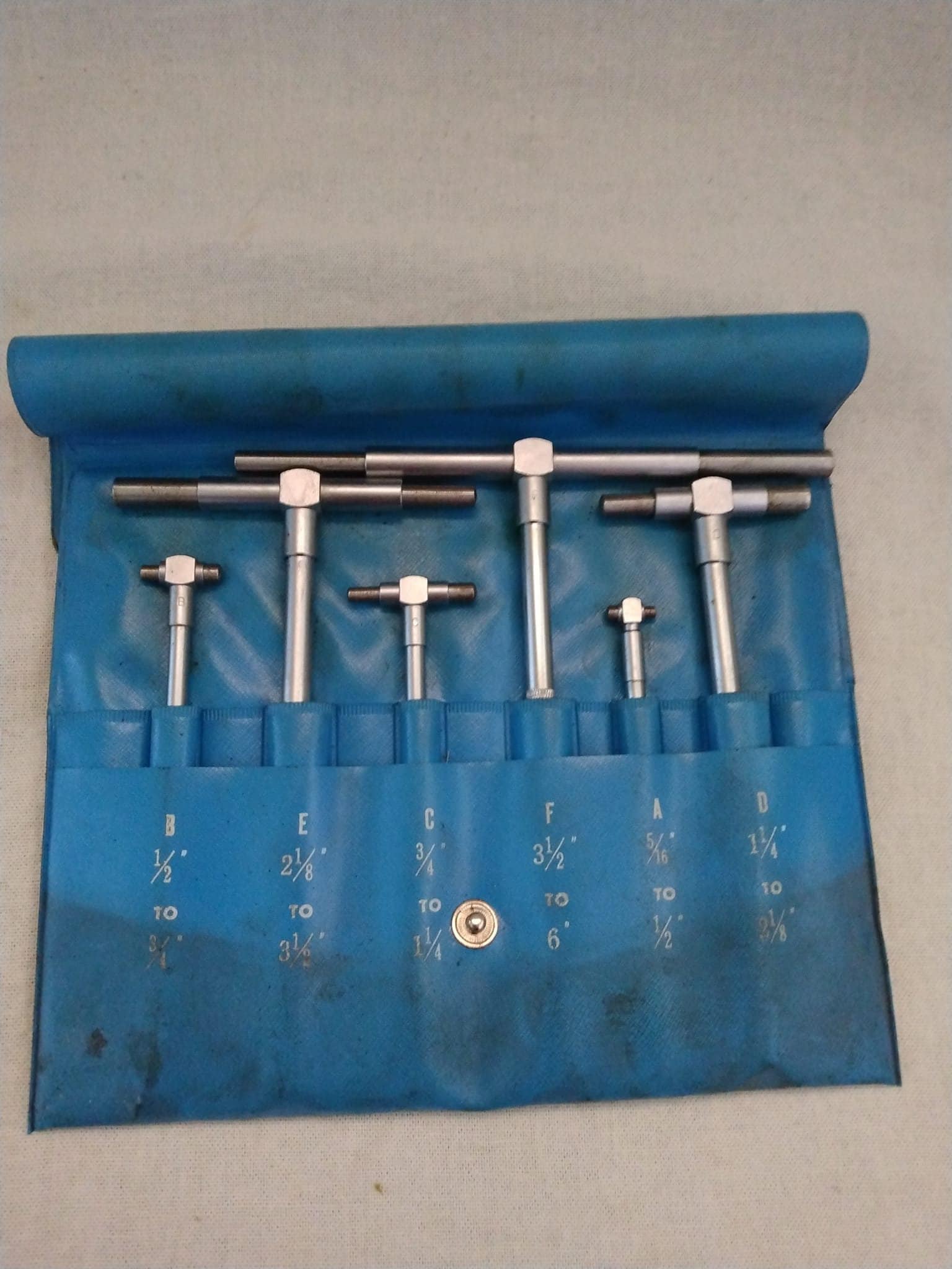 6 Pc Telescoping Precision Gage Set 5/16 6 T Bore Hole Gage Set - Etsy