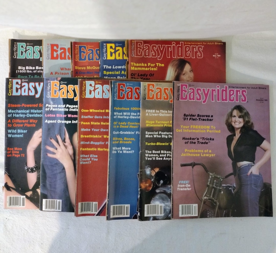 LOT OF 11 – 1981 Easyriders Magazines - Etsy