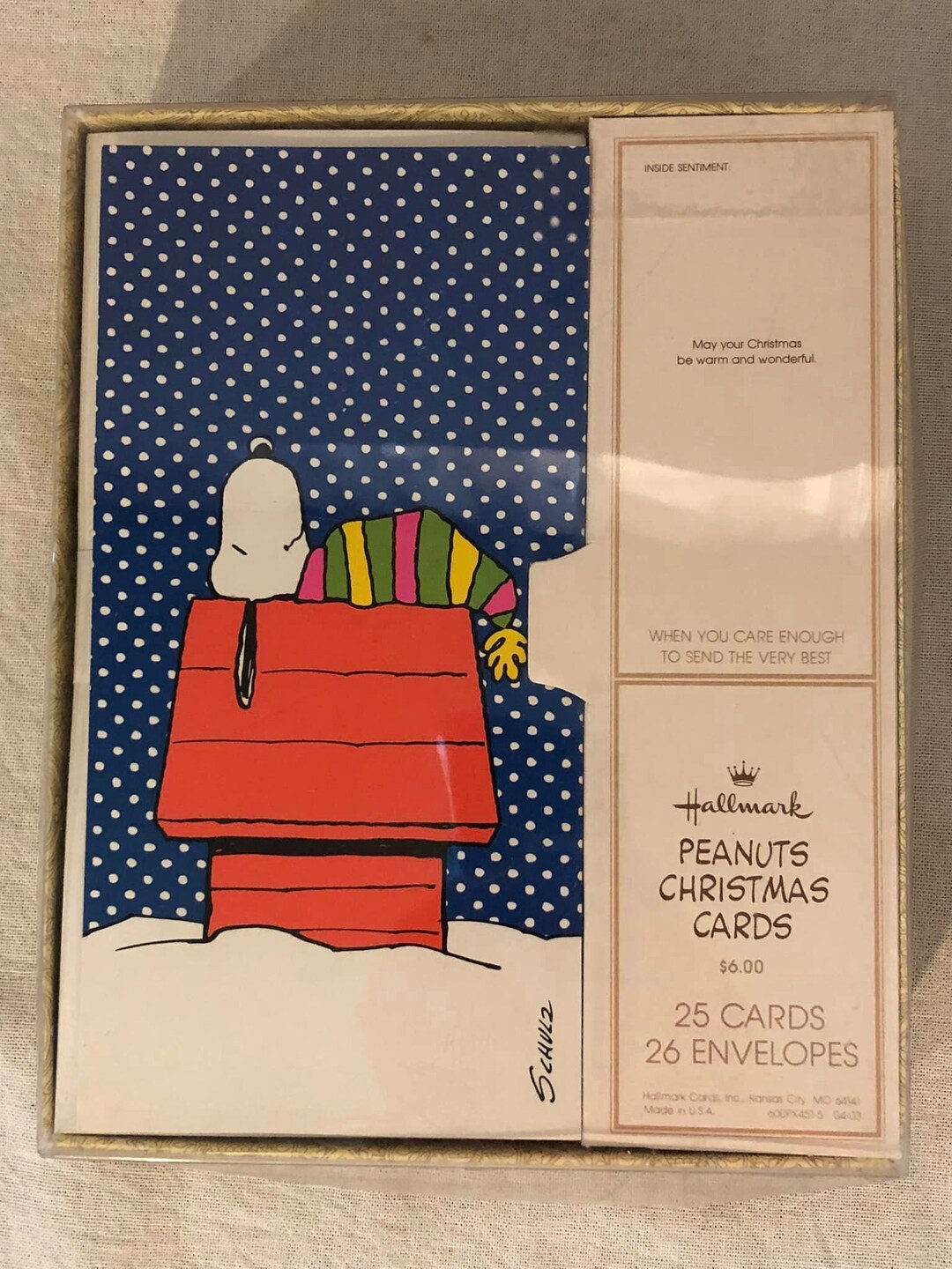 Vintage Hallmark Peanuts Christmas Cards 25 Cards/ 26 - Etsy