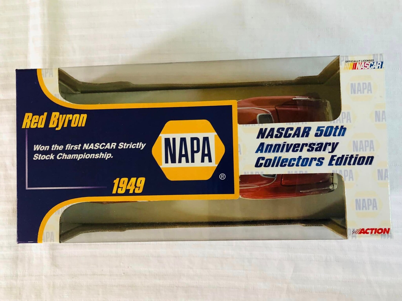 NIB 1949 Napa #22 Red Byron 1:24 Die Cast Car Overseas Motors Atlanta ...