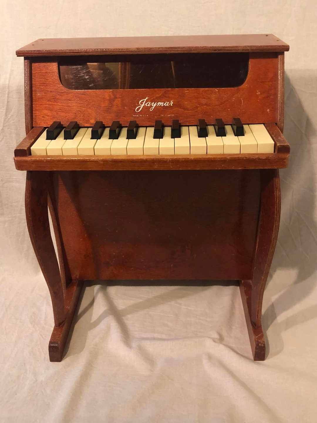 1960's Jaymar Mini Upright Wooden Kids Piano W/ Matching - Etsy