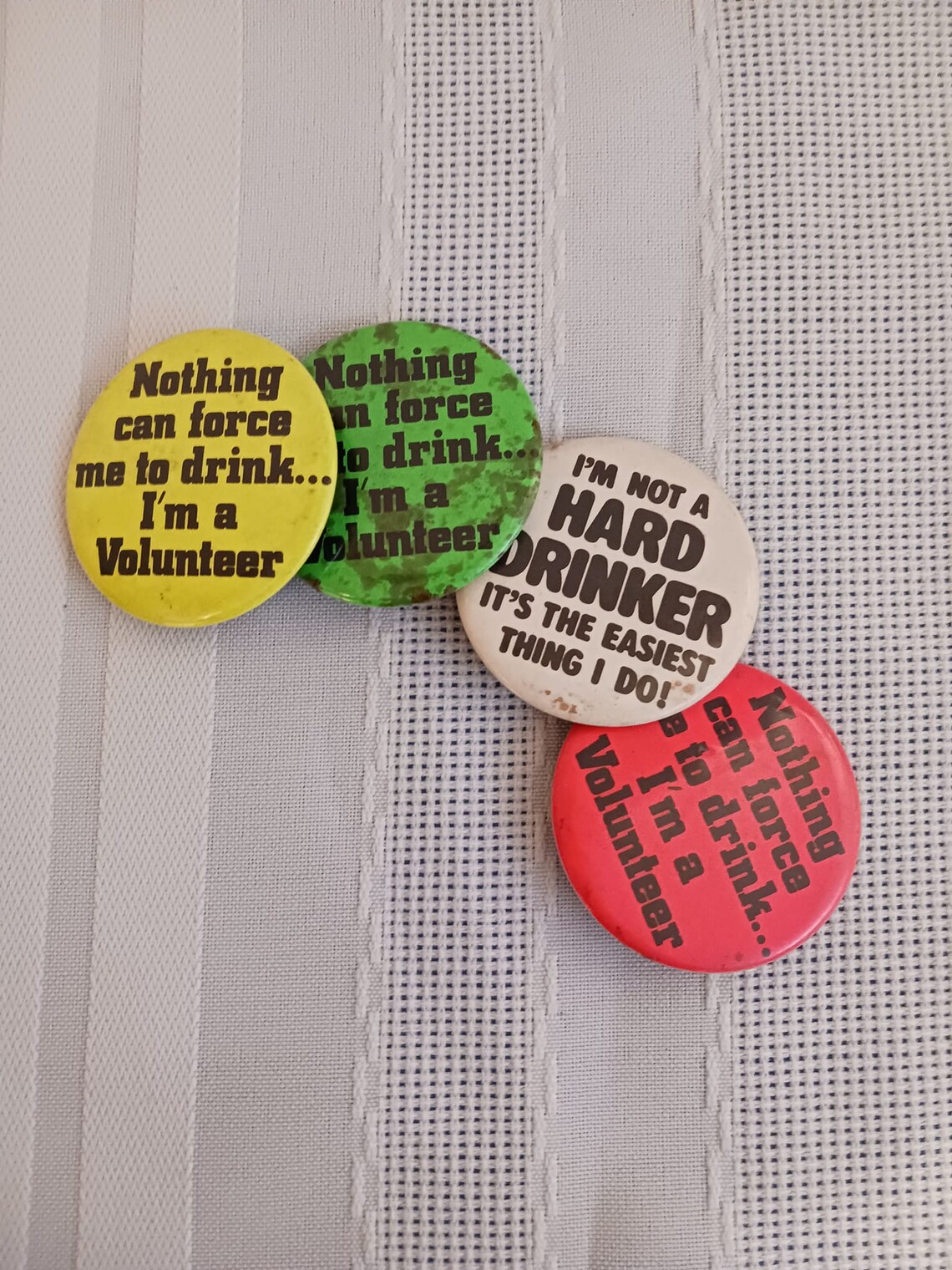 Bag of 7 Drinking Themed Pinback Buttons - Etsy