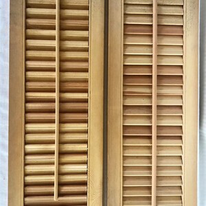 Lot of 2 Vintage Indoor Wooden Two Panel Window Shutters - Etsy