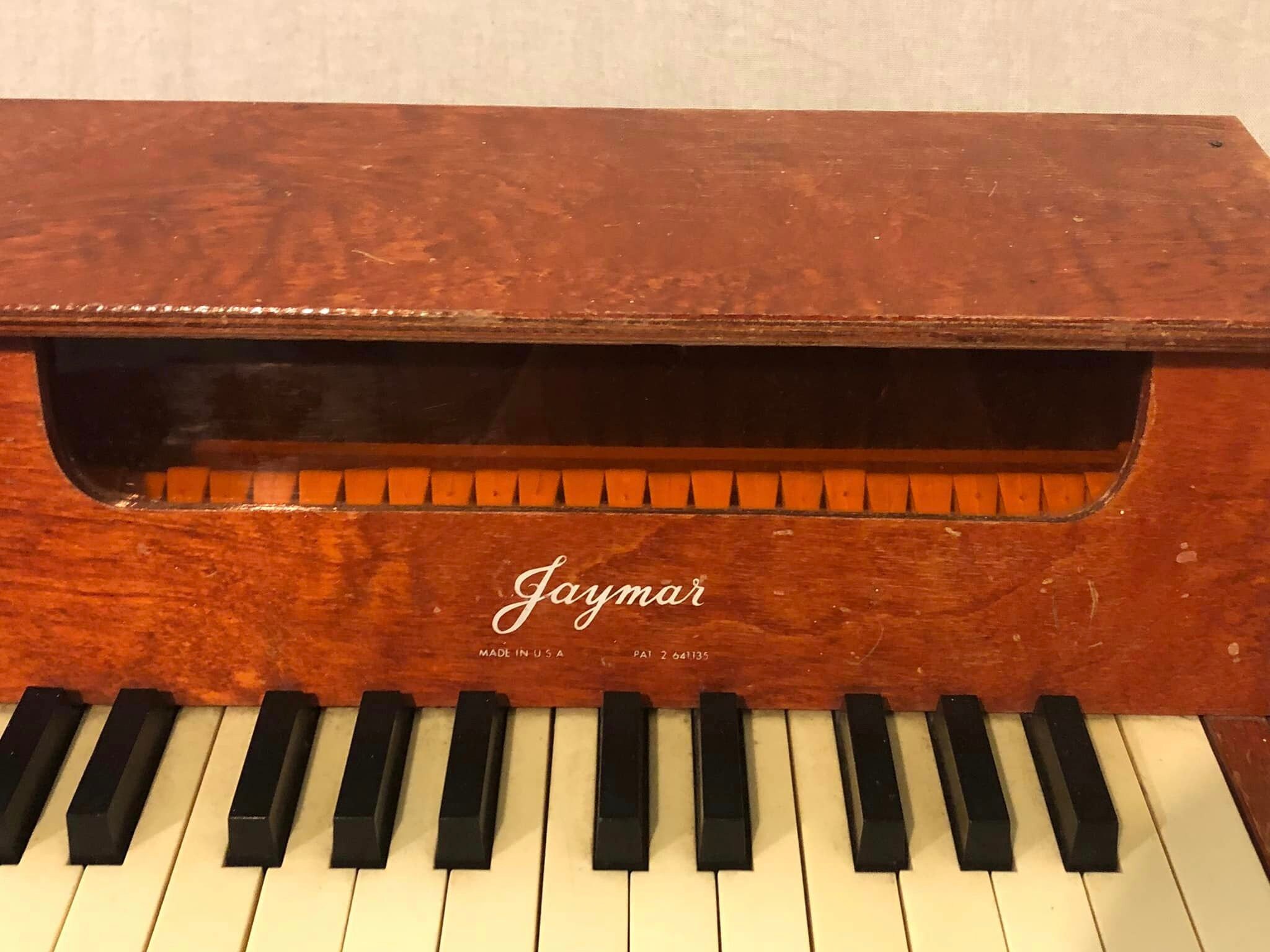 1960's Jaymar Mini Upright Wooden Kids Piano W/ Matching - Etsy