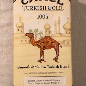 Vintage 2000 Camel Turkish Gold 100's Cardboard Advertising - Etsy