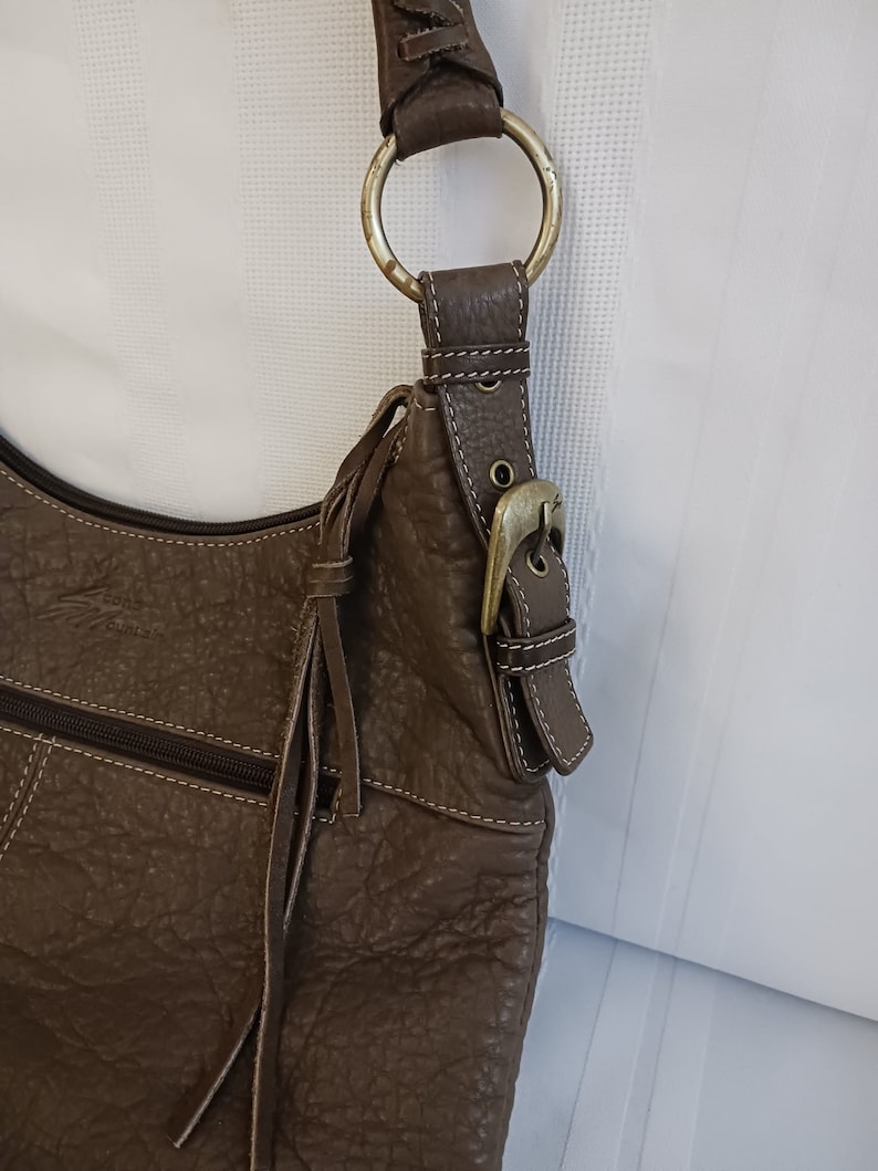Stone Mountain Dark Brown Leather Purse - Etsy