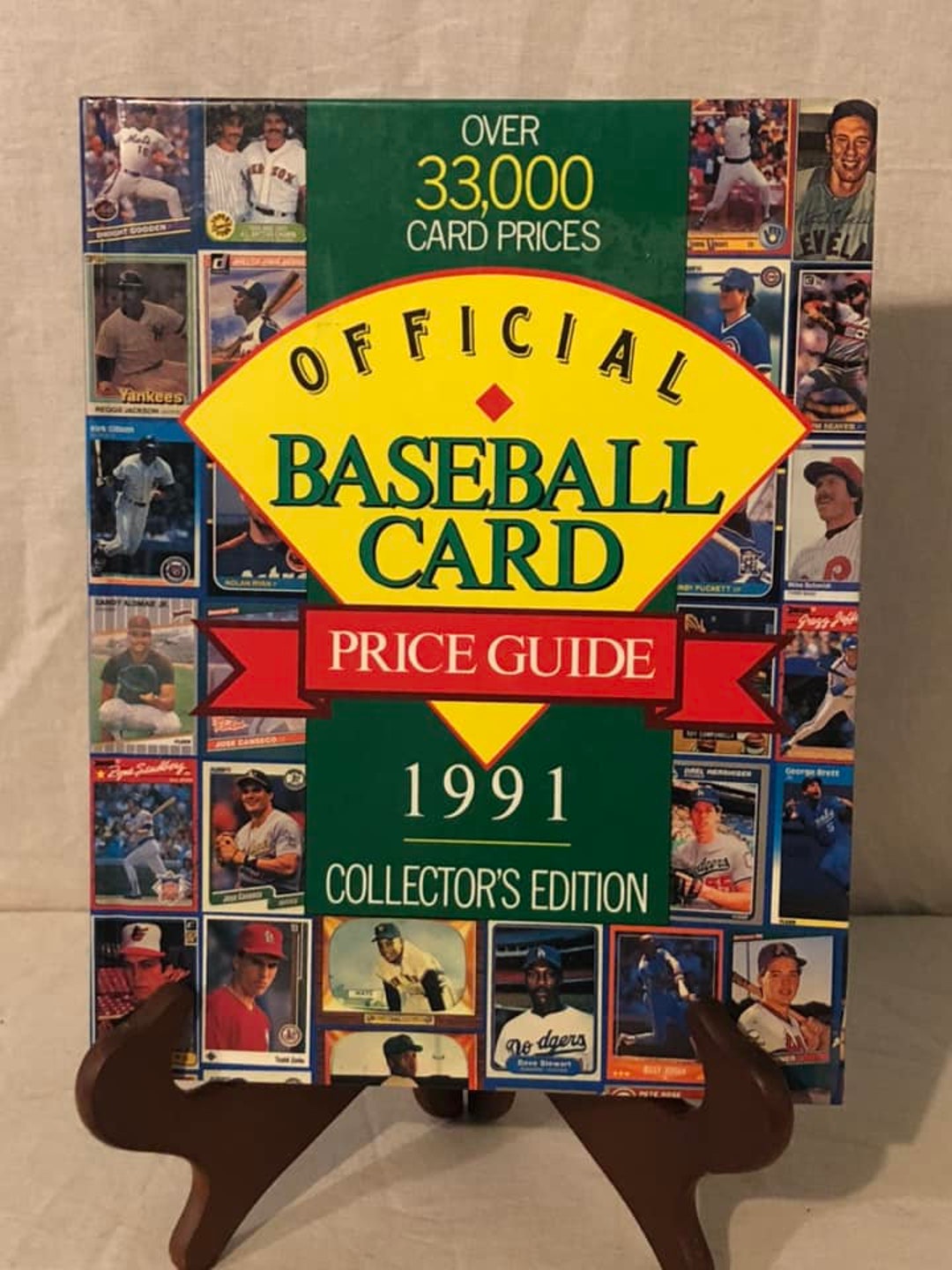 1991 Official Baseball Card Price Guide Hardcover Book - Etsy